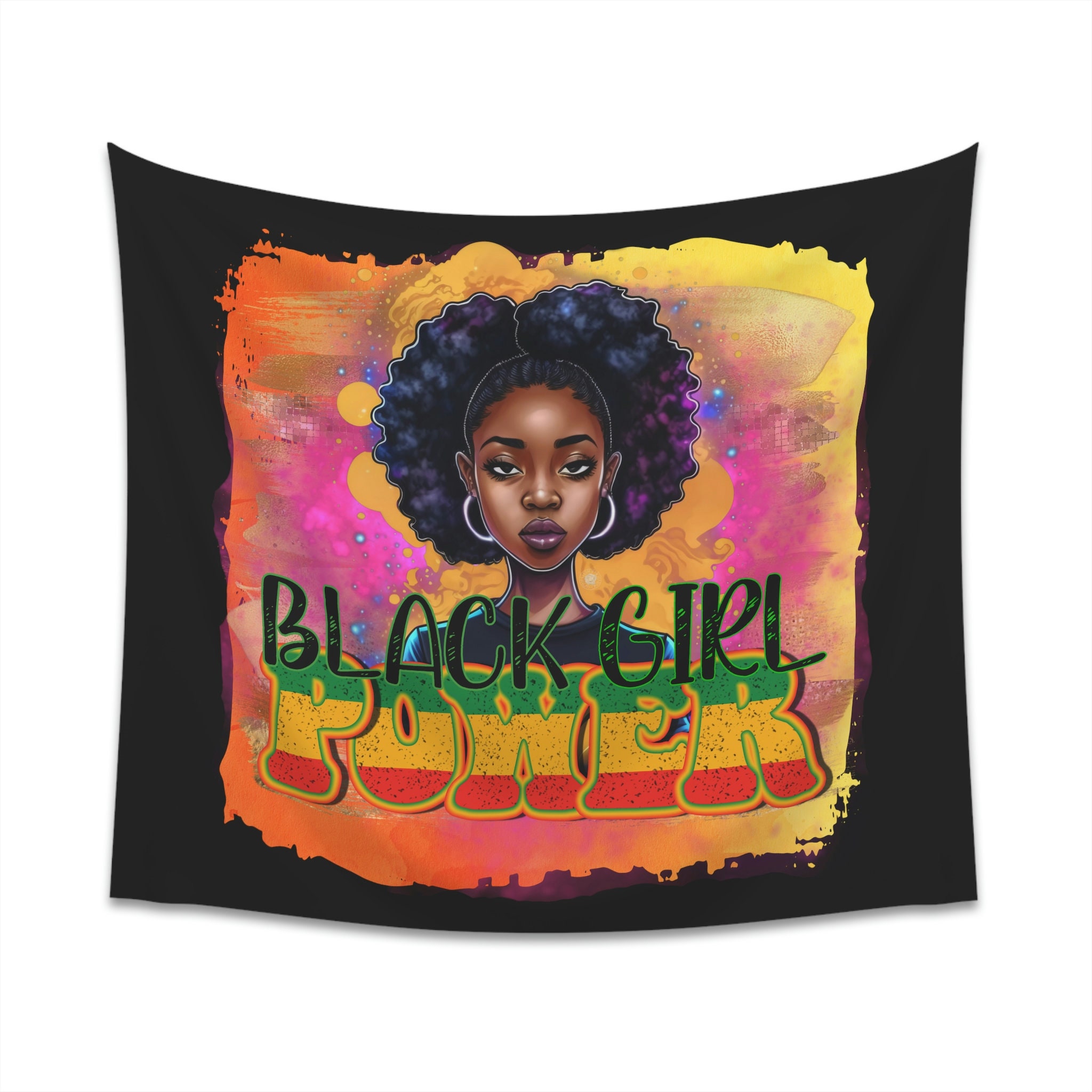 Black Girl Power Series Queen 1 Wall Tapestry - Etsy