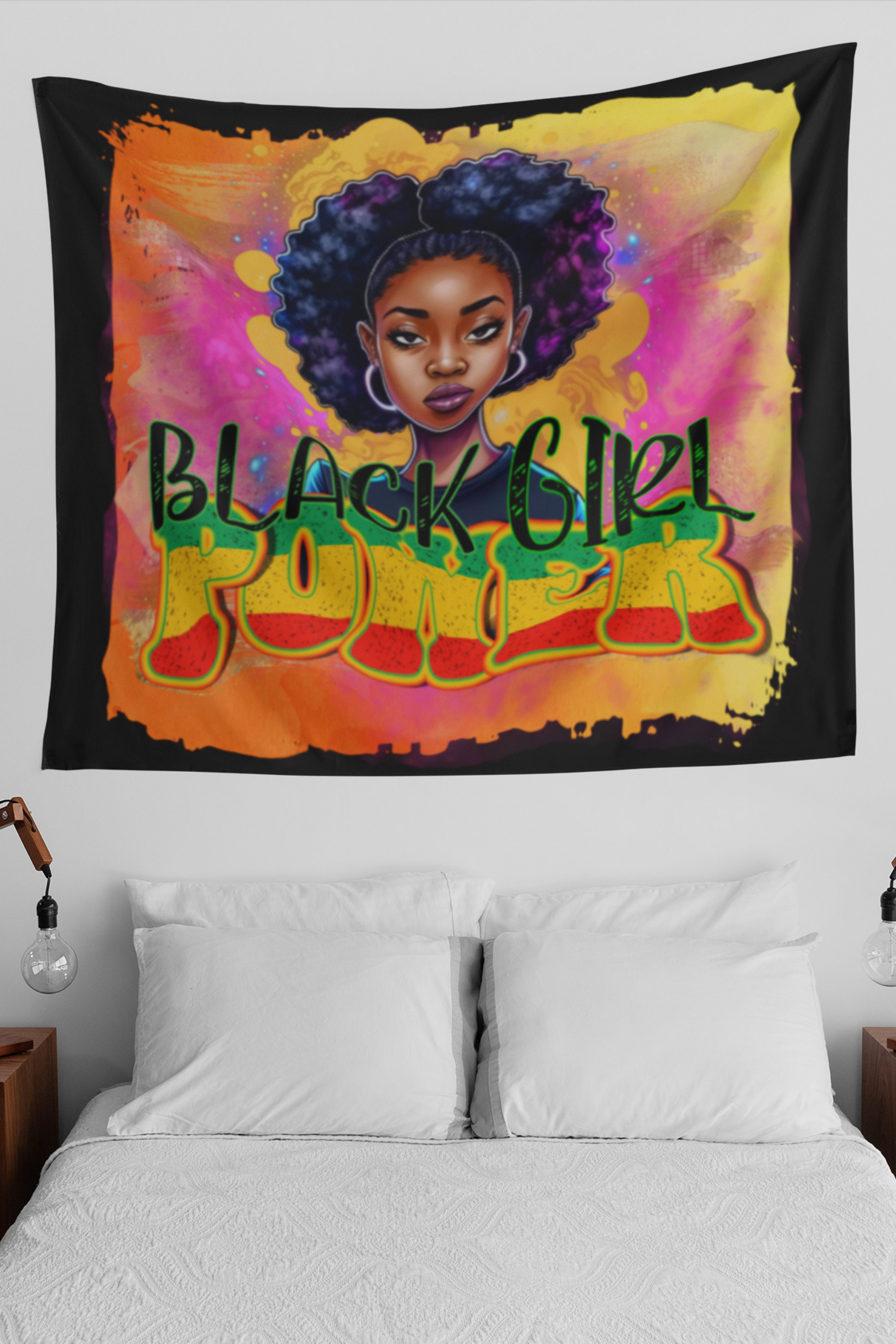 Black Girl Power Series Queen 1 Wall Tapestry - Etsy