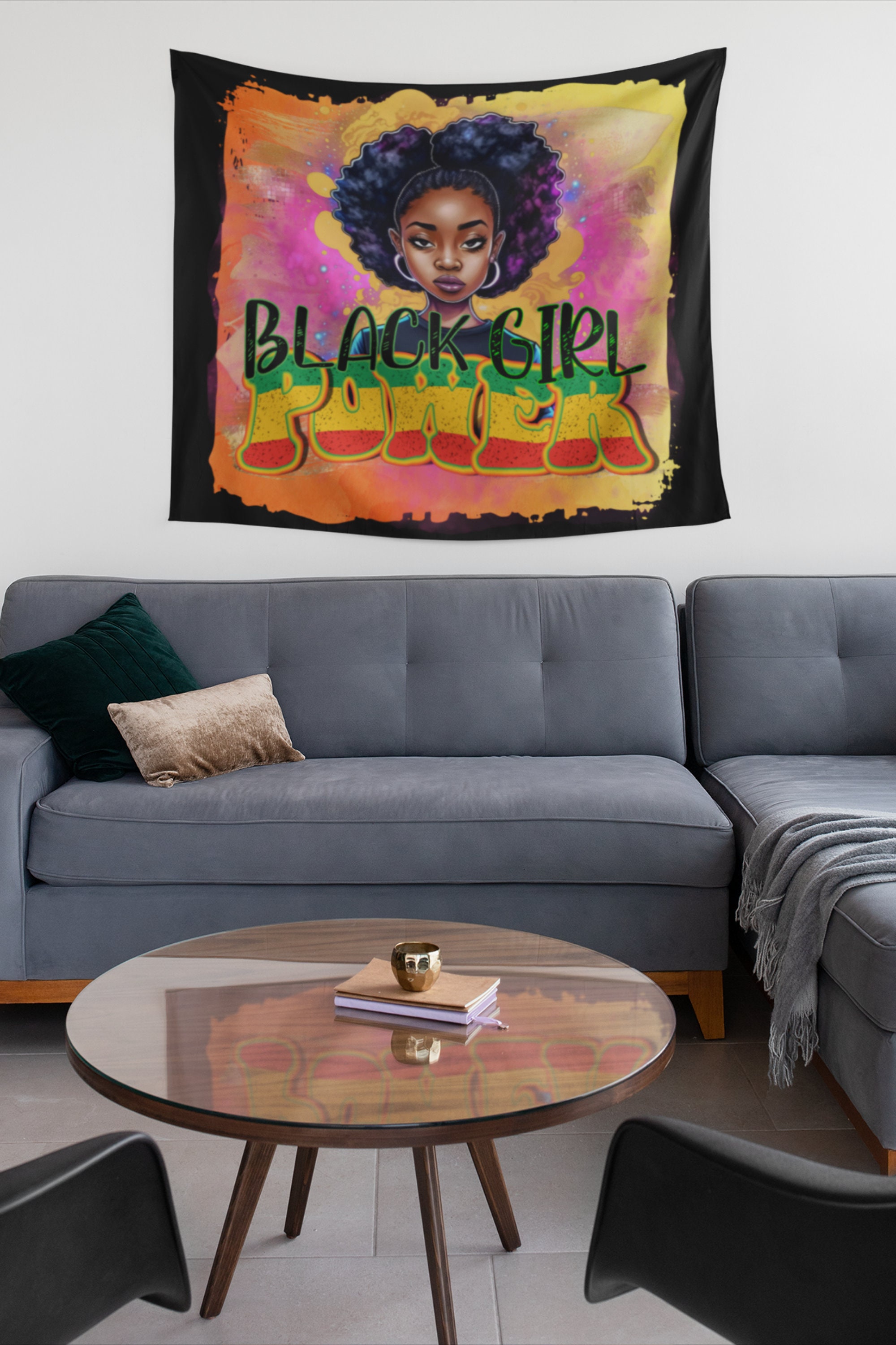 Black Girl Power Series Queen 1 Wall Tapestry - Etsy