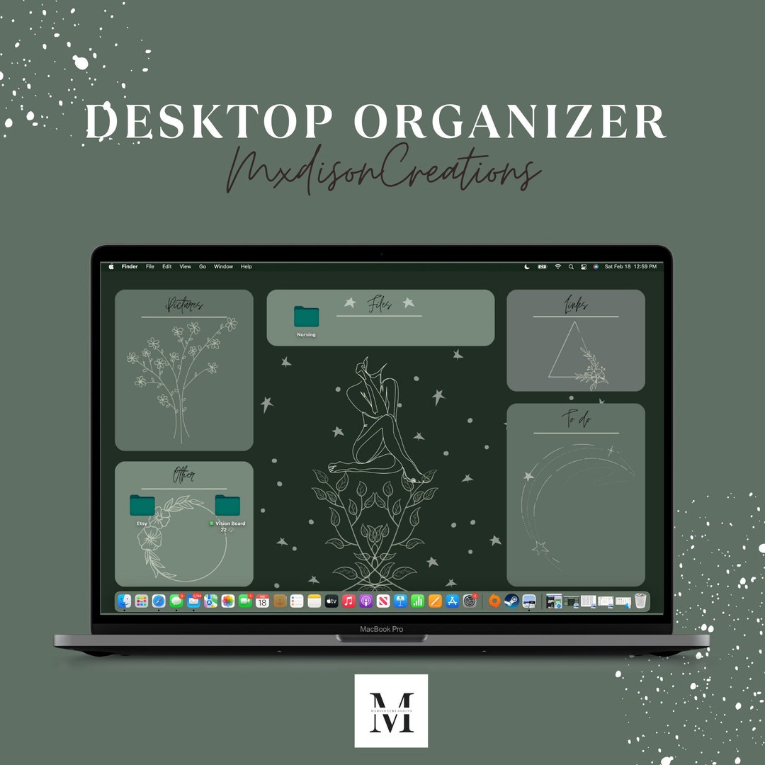Minimalist Aesthetic Emerald Desktop Organizer - Etsy