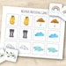 Weather Printable Memory Game | Pre-school Printable Game | Homeschool ...
