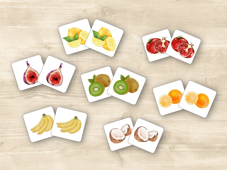 Fruit Printable Memory Game | Pre-school Printable | Homeschool ...