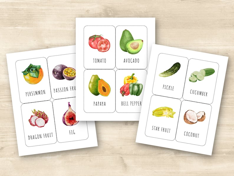 Fruit Printable Flash Cards | Pre-school Printables | Homeschool ...