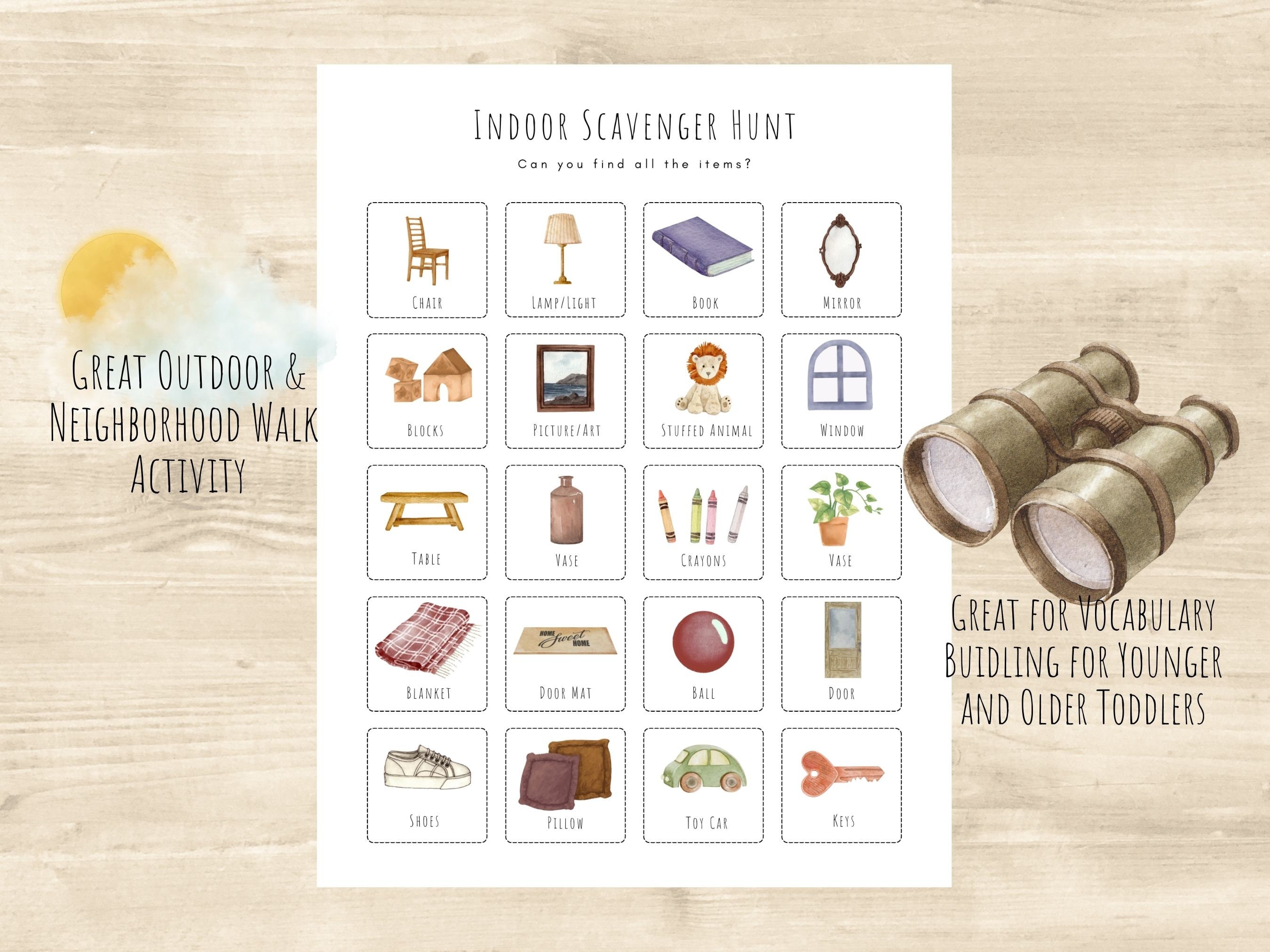 Scavenger Hunt Bundle Printable at Home Printable Homeschool Printable ...