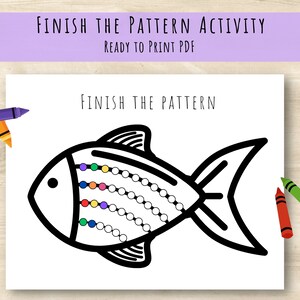 Printable Pattern Activity | Pre-school Activity Worksheet | Homeschool ...