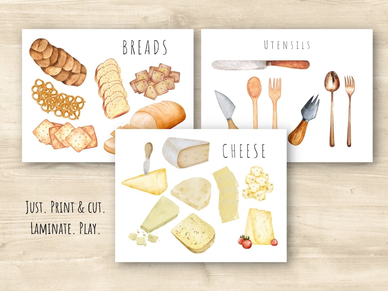Charcuterie Board Printable | Kids Charcuterie Printable | Play Kitchen ...