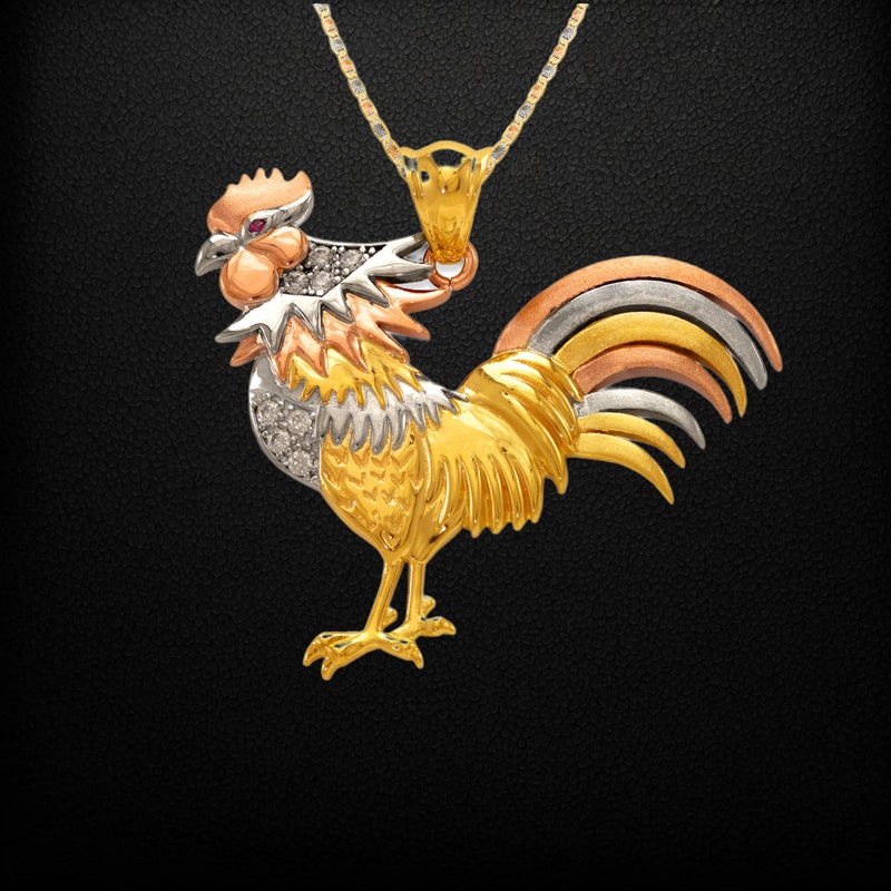 Rooster Pendant - Etsy
