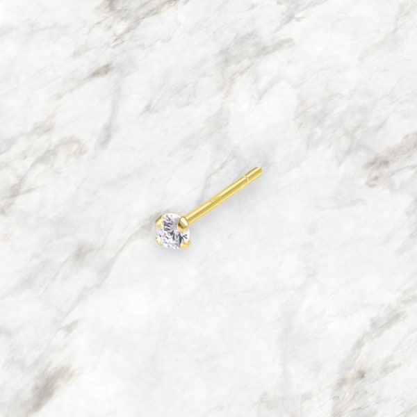 Straight Post Nose Ring - Etsy