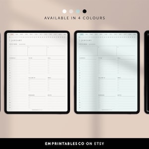 Digital Daily Work Planner, Work From Home Daily Monthly Planner ...