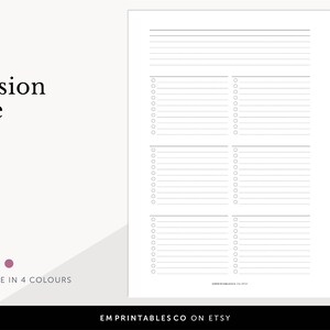 Blank Notes Template With Checklist, Blank to Do List With Focus Areas ...