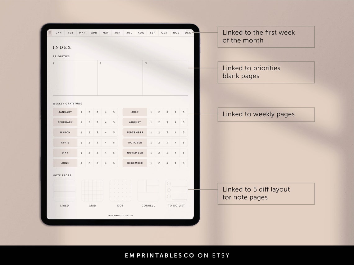 Digital Weekly Accomplishment Tracker, Daily Progress Log, Milestone ...