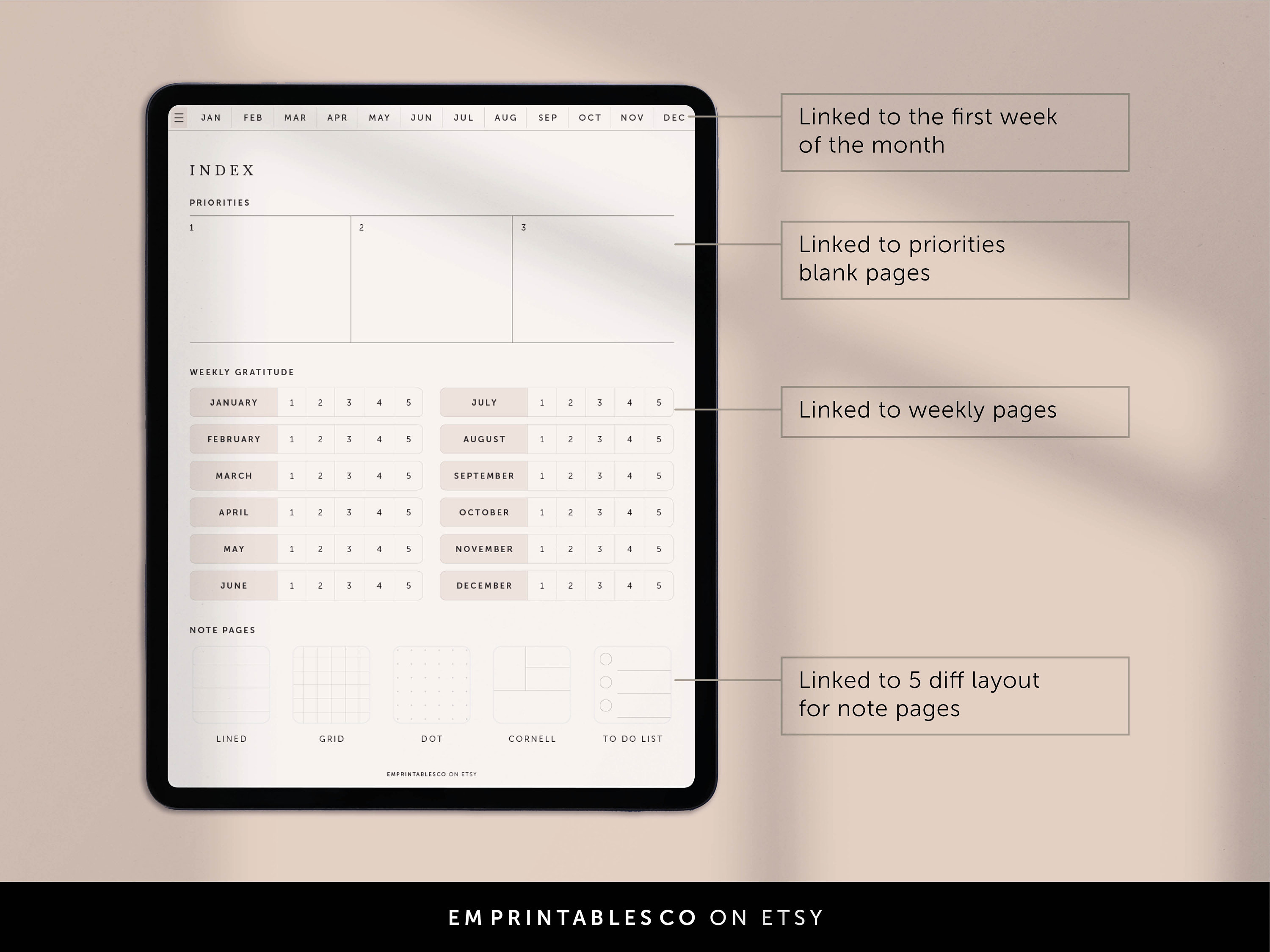 Digital Weekly Accomplishment Tracker, Daily Progress Log, Milestone ...
