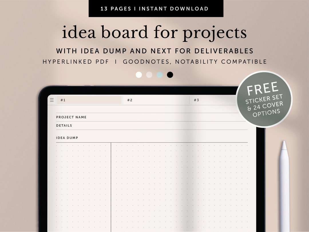 Digital Project Board Digital Brain Dump Digital - Etsy