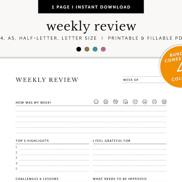 Daily Reflection Journal Printable - Etsy