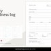 Daily Wellness Log, Daily Food and Exercise Journal, Daily Health ...