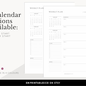 2023 Weekly Planner, 2023 Weekly Schedule With Calendar, to Do List ...