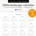 2024 Landscape Calendar, 2024 Table Calendar, 2024 Desk Calendar, 2024 ...