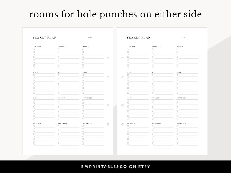 Yearly to Do List, Yearly Checklist, Yearly Tasks, Yearly Goals, Yearly ...