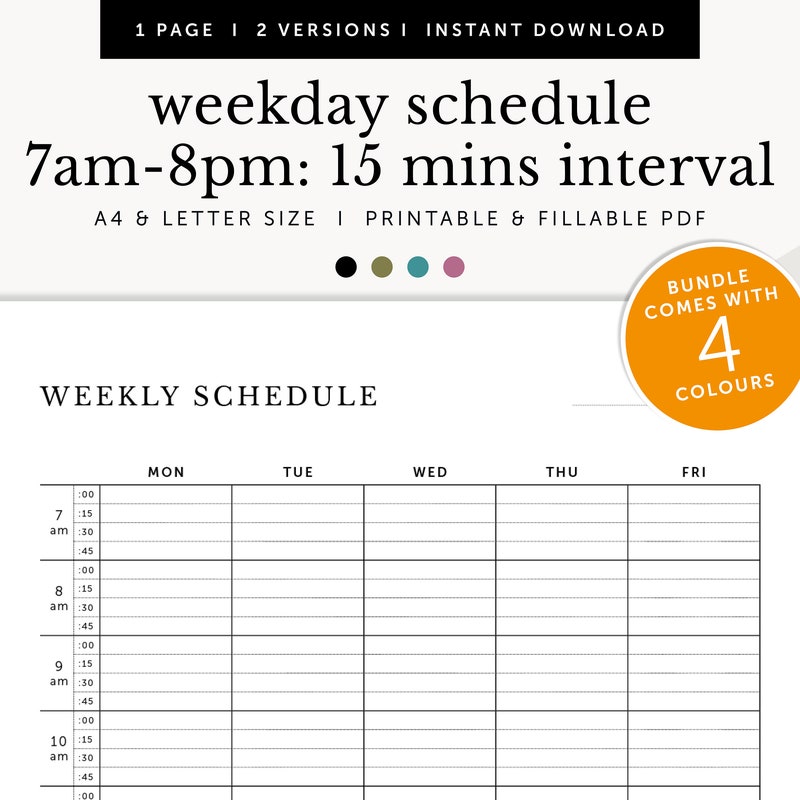 Weekday Tracker - Etsy