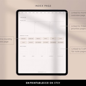Digital Daily Meeting Notes Template With Weekly Goal & Monthly ...