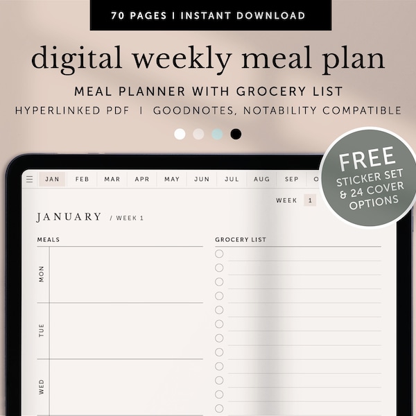 Family Meal Planner - Etsy