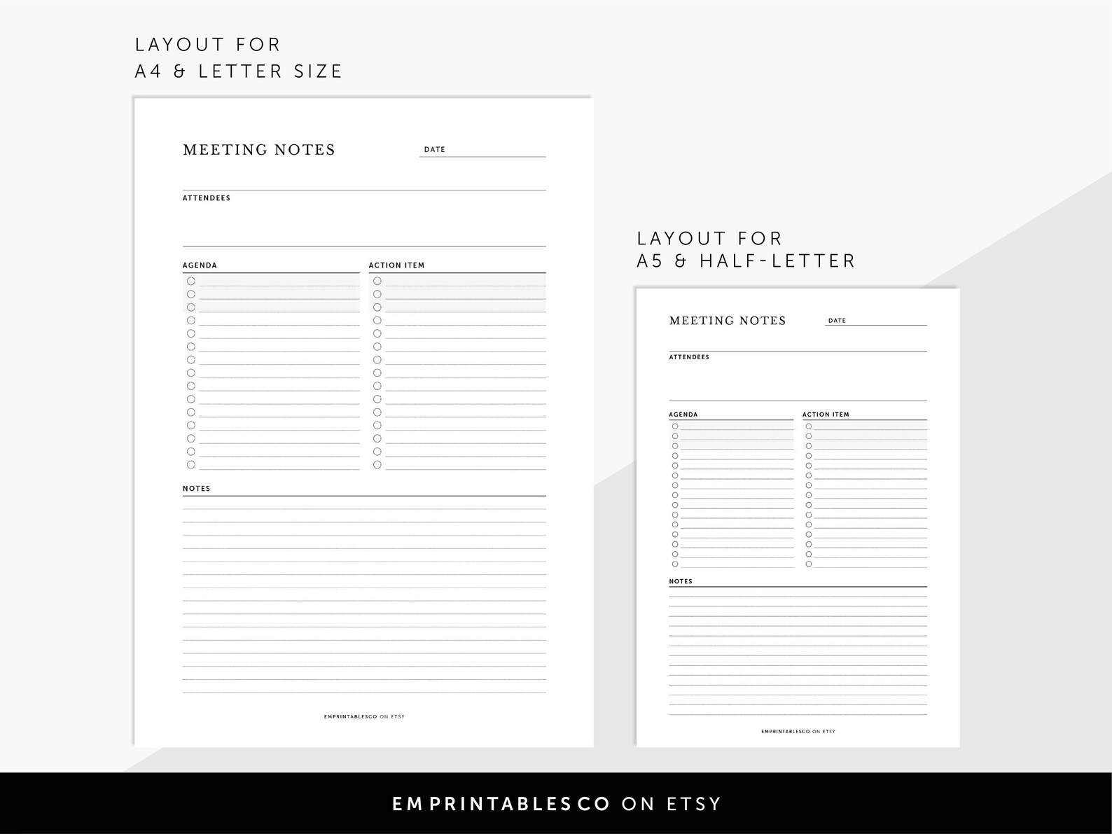 Meeting Agenda Template, Action Plan, Meeting Notes Template, Meeting ...
