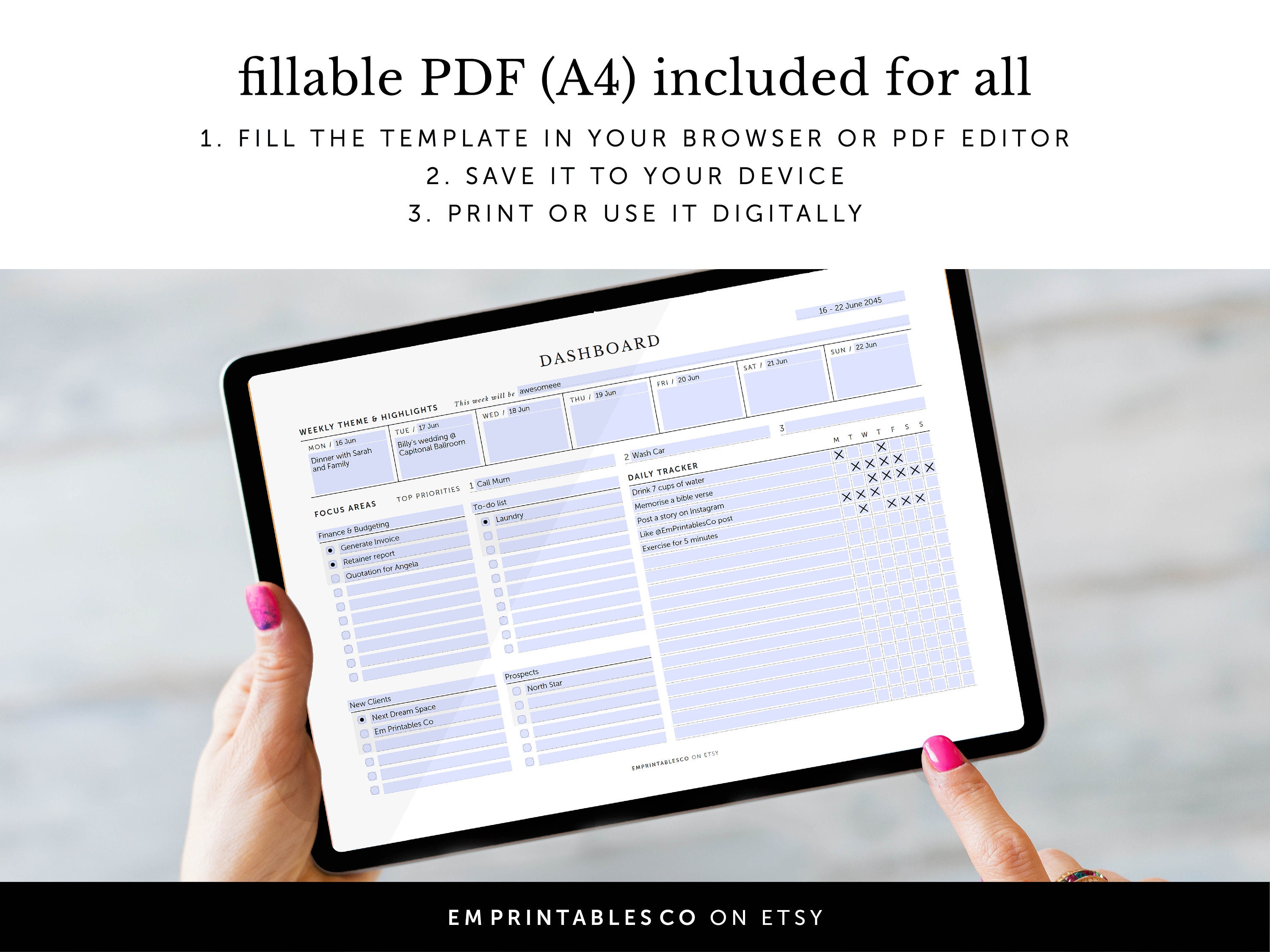Dashboard Bundle, Project Overview, Productivity Planner, Task Manager ...