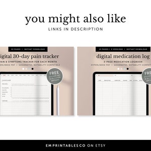 20-page Digital Doctor Visits Template, Medical Logbook, Health Tracker ...
