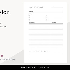 Meeting Agenda Template, Action Plan, Meeting Notes, Meeting Discussion ...