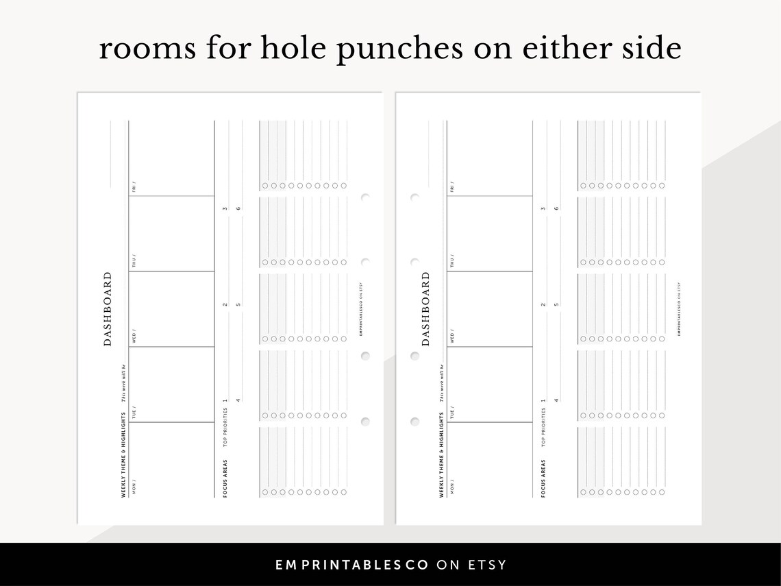 Weekday Dashboard Overview, Project Overview, Project Planner, Weekdays ...