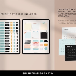 Digital Weekly Monthly Planner, Digital Weekly Notes, Weekly Journal ...