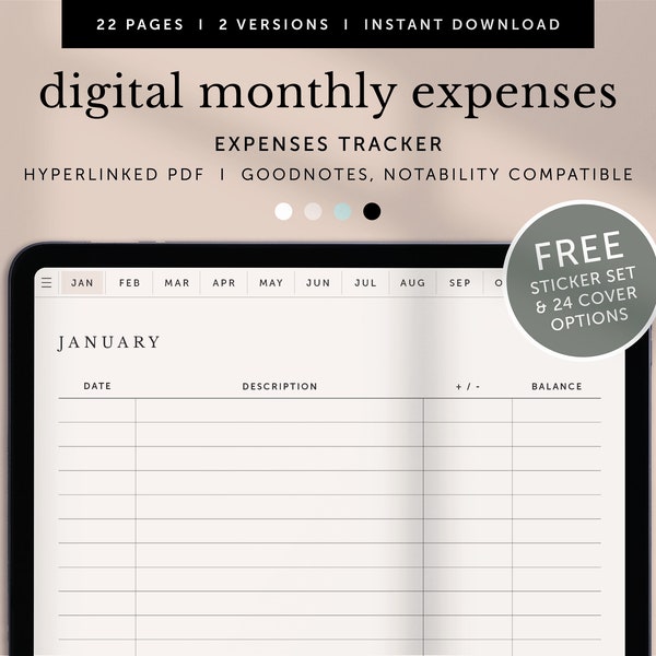 Monthly Expenses - Etsy