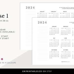 2024 Calendar With Bible Verses, 2024 Christian Planner, 2024 Yearly ...