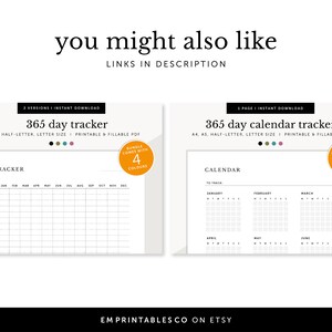 6-month Habit Tracker, Routine Tracker, Calendar Tracker, Monthly to Do ...