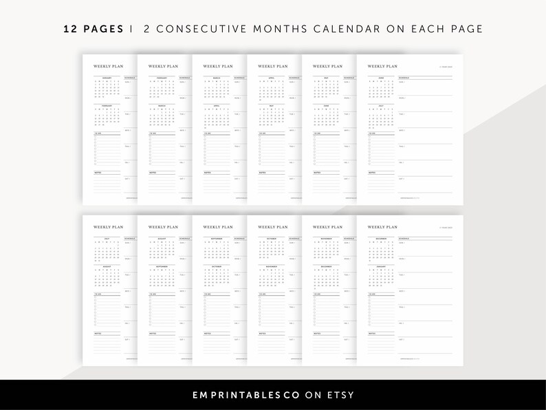 2023 Weekly Planner, 2023 Weekly Schedule With Calendar, to Do List ...