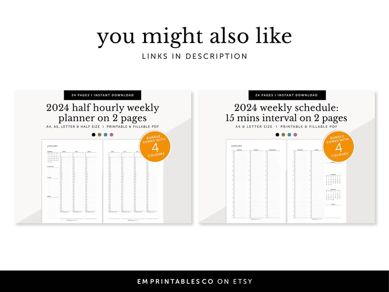 2024 Work From Home Weekly Planner, 2024 Weekly Schedule With Calendar ...