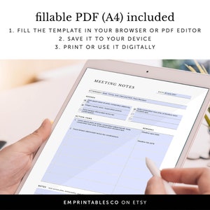 Meeting Agenda Template, Action Plan, Meeting Notes, Meeting Discussion ...