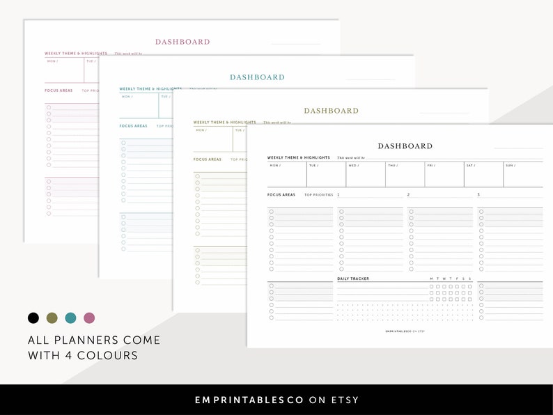Dashboard Bundle, Project Overview, Productivity Planner, Task Manager ...