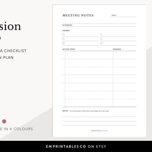 Meeting Agenda Template, Action Plan, Meeting Notes, Meeting Discussion ...