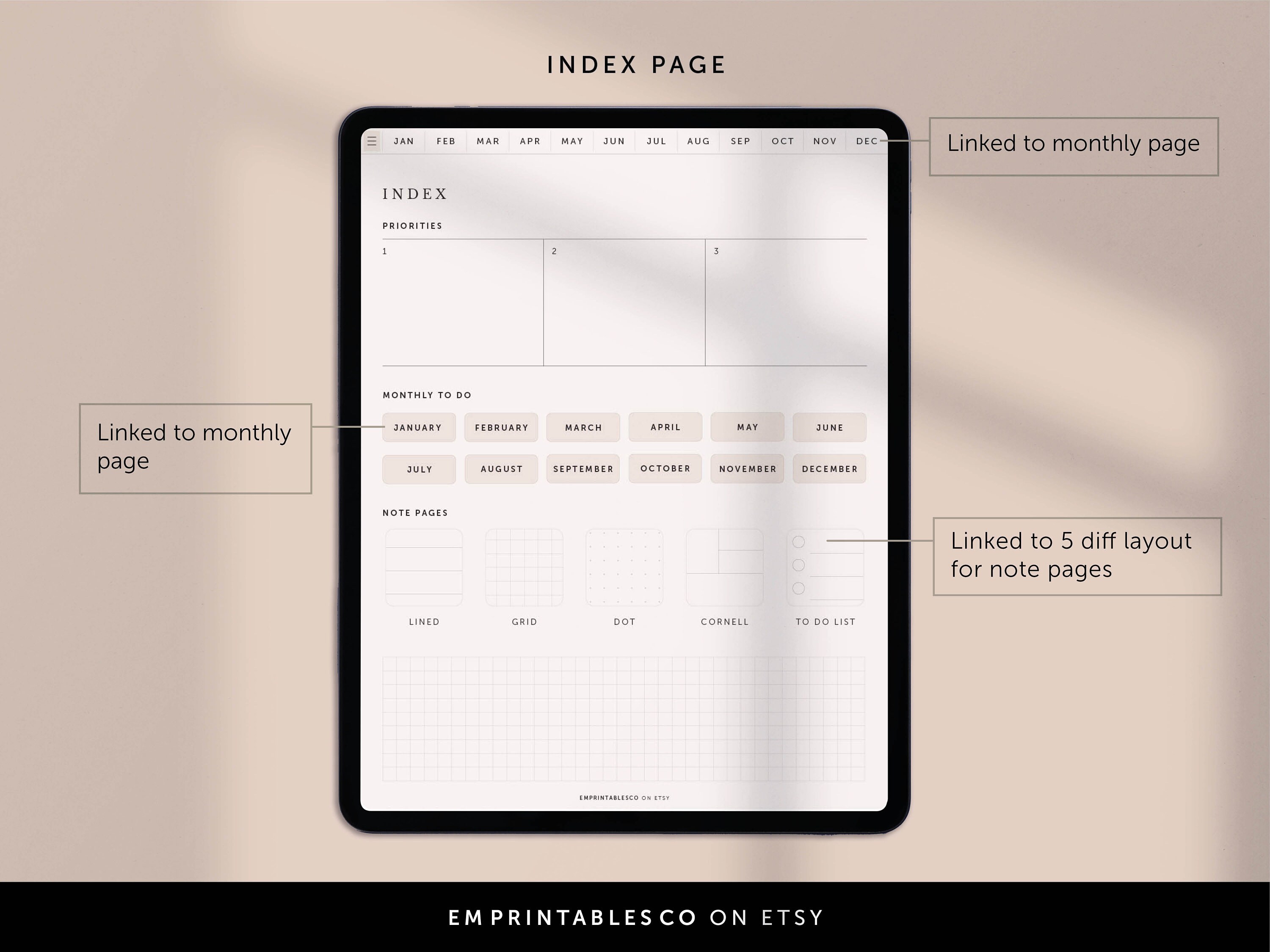 Digital Daily Work Planner, Work From Home Daily Monthly Planner ...