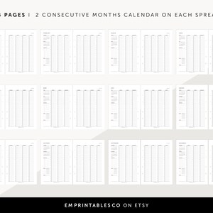 2024 Hourly Weekly Schedule With 15 Minutes Interval on 2 Pages ...