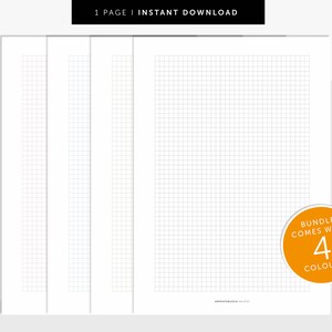 Grid Paper Printable, Squared Paper, Graph Paper, Printable Planner ...