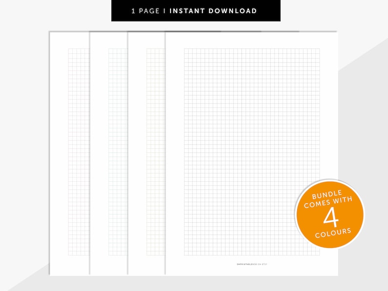 Grid Paper Printable, Squared Paper, Graph Paper, Printable Planner ...
