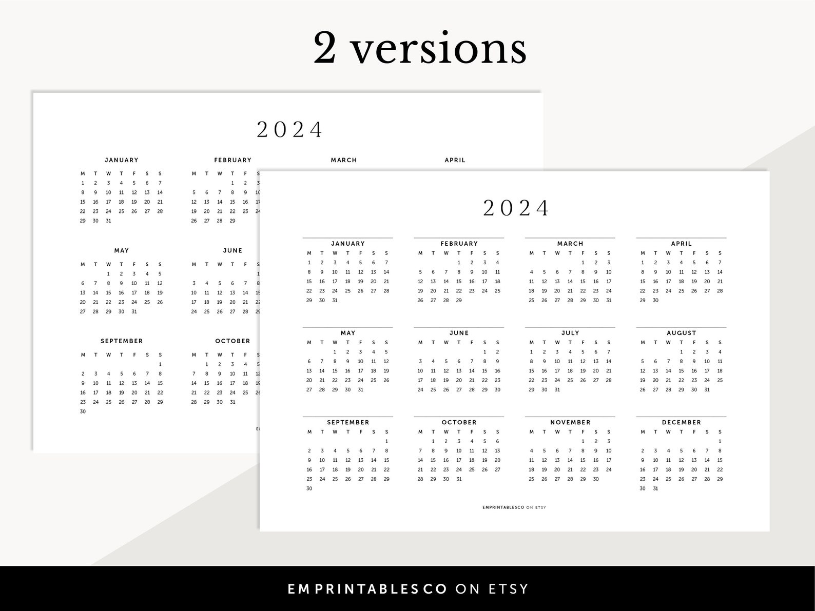 2024 Landscape Calendar, 2024 Table Calendar, 2024 Desk Calendar, 2024 ...