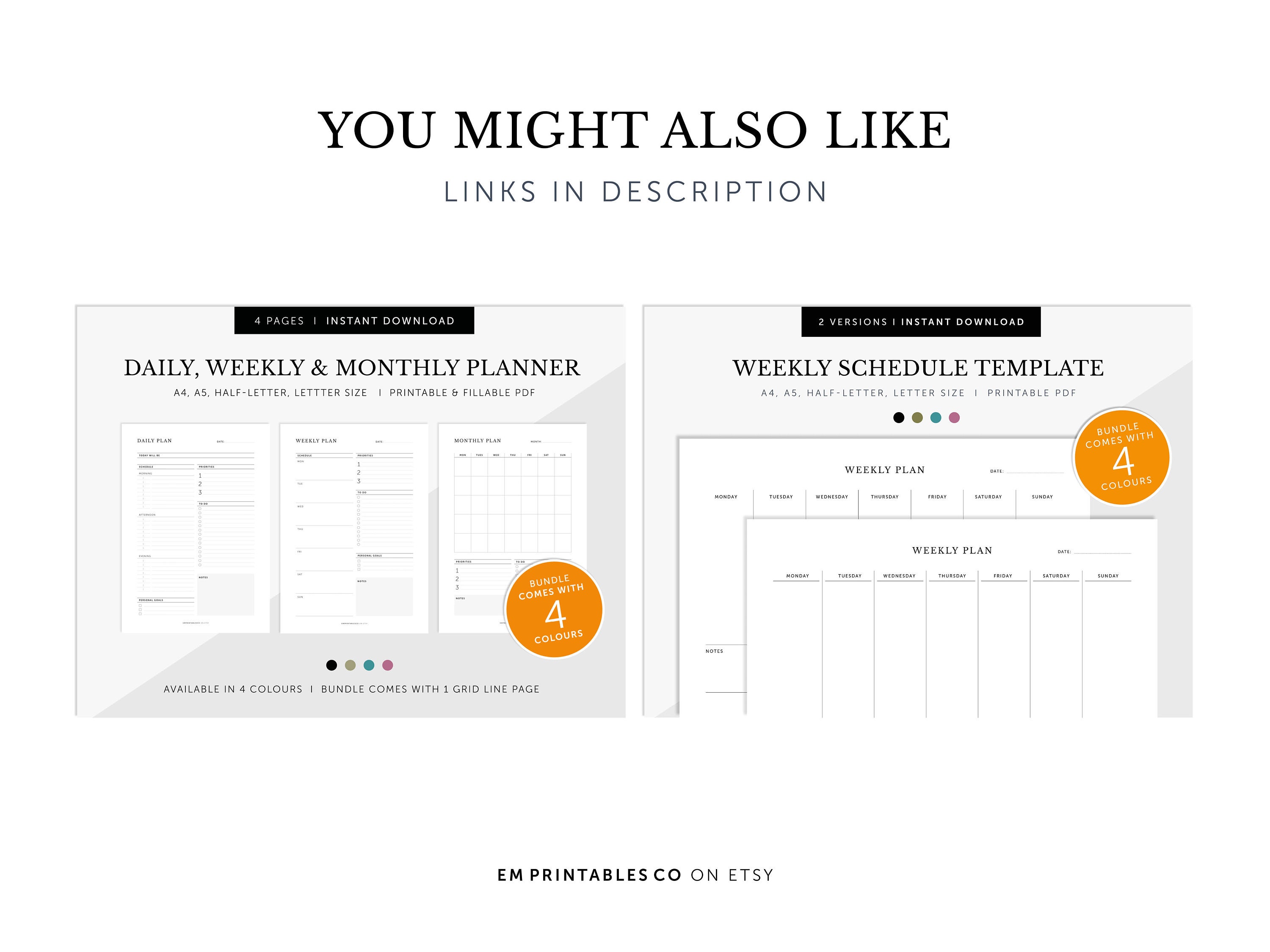 Lined Undated Monthly Calendar, Work & School Calendar, Fillable ...