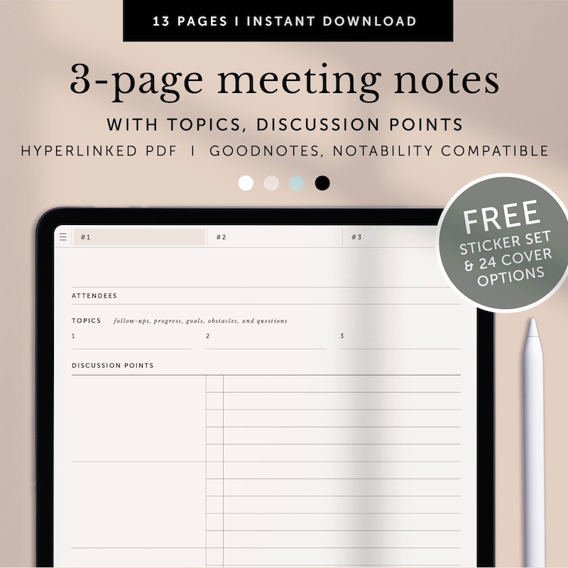 Executive Meeting Planner - Etsy Canada