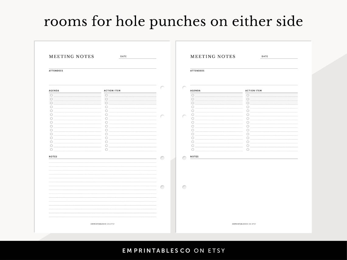 Meeting Agenda Template, Action Plan, Meeting Notes Template, Meeting ...