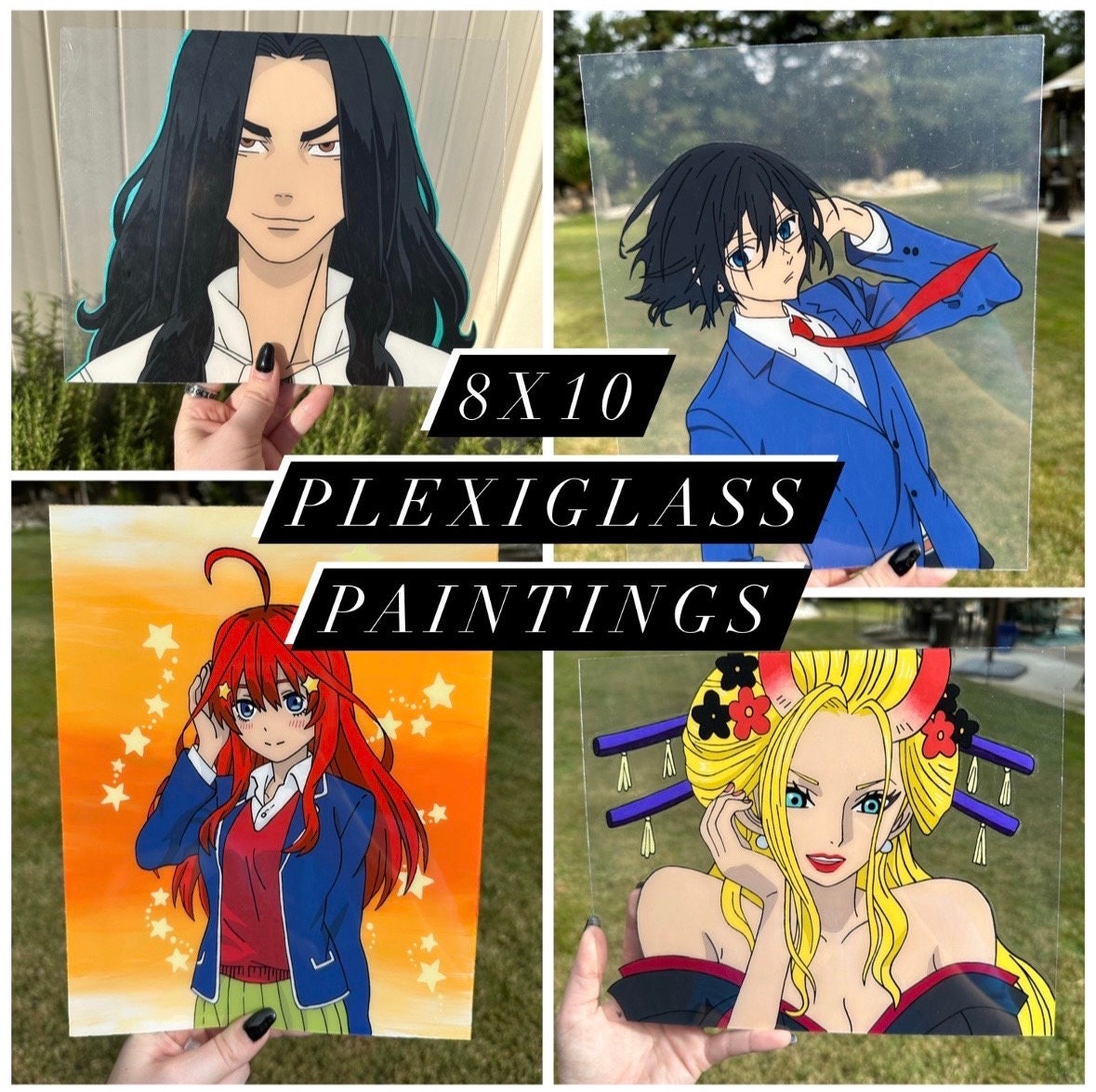8x10 Anime Plexiglass Paintings - Etsy