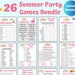 Summer Printable | Summer Activities for Kids | Adult Pool Party Game ...