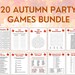30 Cards Fall Bingo Printable | Seasonal Game for Adults and Kids ...